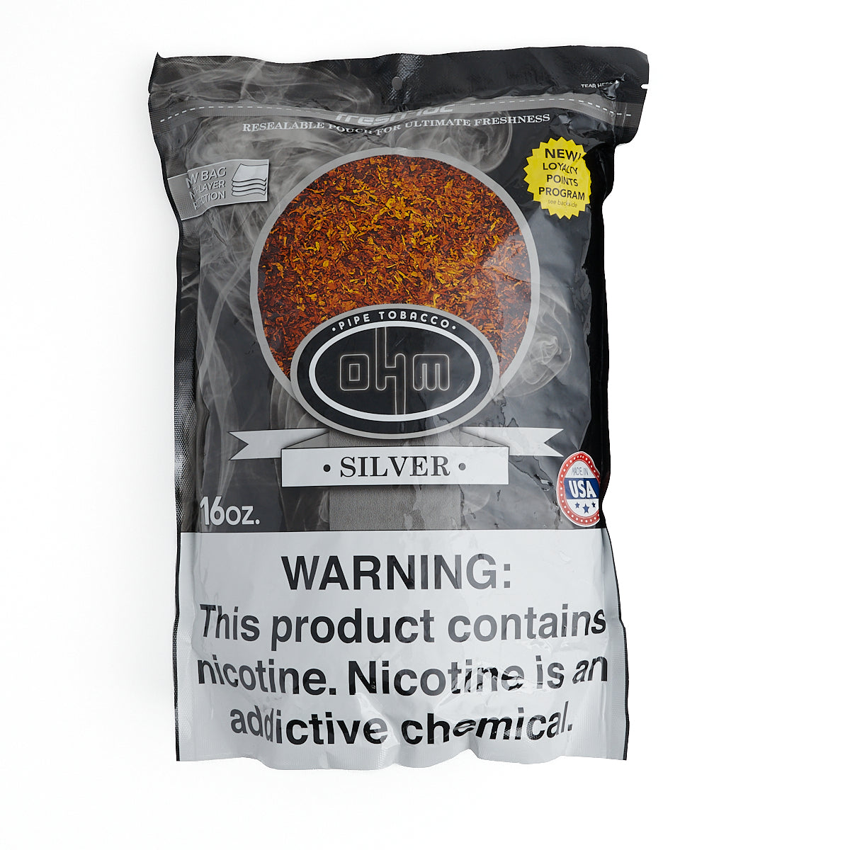 OHM Silver Pipe Tobacco – 70Cigars