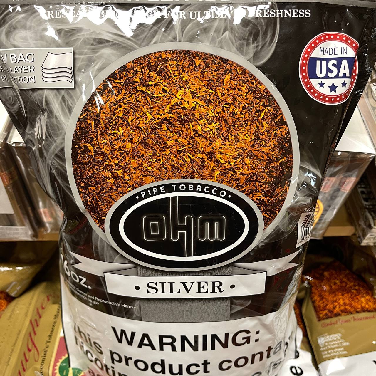 OHM Silver Pipe Tobacco – 70Cigars