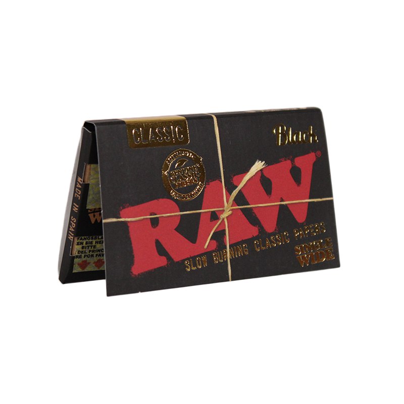 Raw Black Classic Papers Single Wide 100ct – 70Cigars