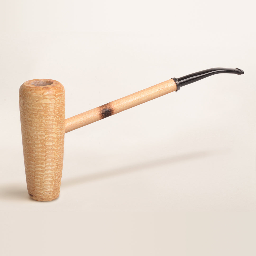 Missouri Meerschaum MacArthur 5-Star Polished Bent Corn Cob Pipe – 70Cigars